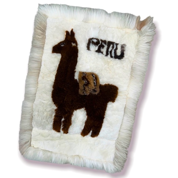 Wall Decor | Large Vintage Peru Llama Leather Alpaca Fur Wall Hanging ...